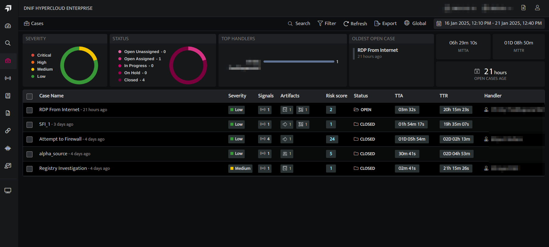 Search and Filter Cases - Cloud-Native SIEM, User analytics and ...