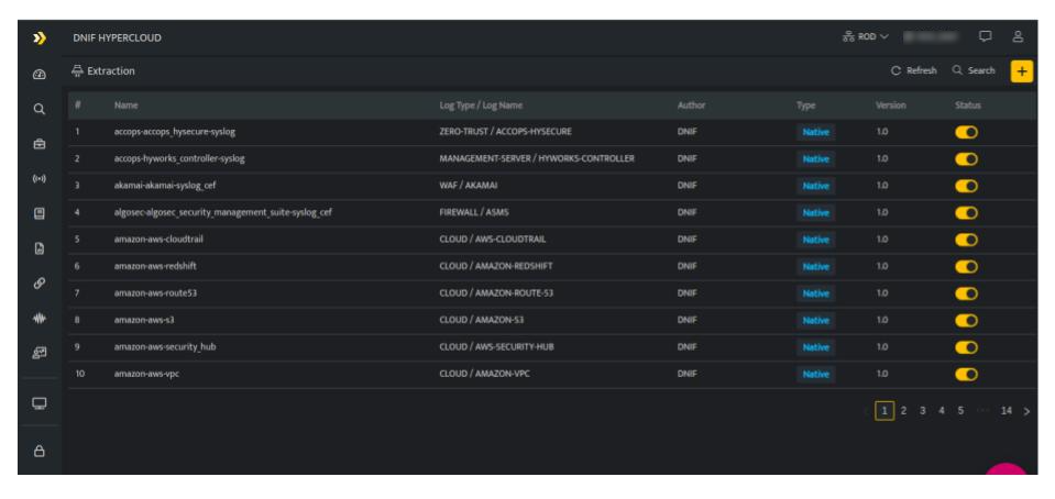 View an Extractor - Cloud-Native SIEM, User analytics and Automation | DNIF HYPERCLOUD | DNIF